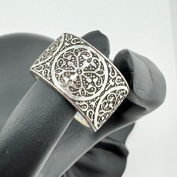 Brighton | Jewelry | Vintage Brighton Ferrara Medallion Ring Chunky ...